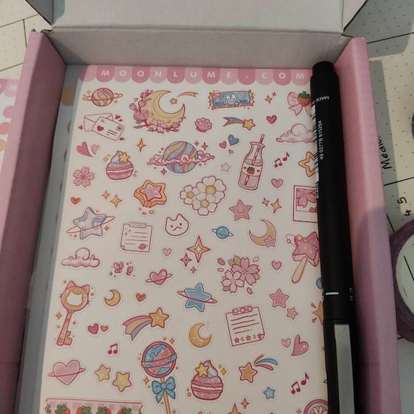 Moon UI Acrylic Keychain Kawaii Cosmic Computer Acrylic Charm, Cute ...