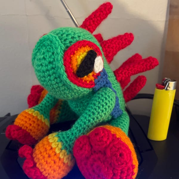 Crochet World of Warcraft Inspired Murloc Amigurumi - Etsy