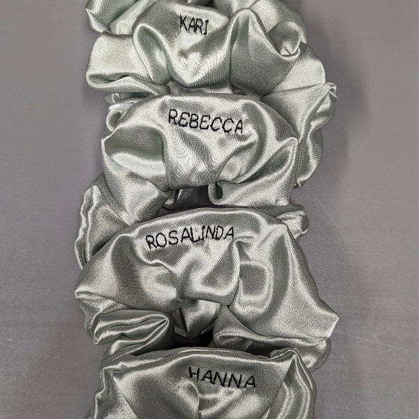 Personalized Scrunchie Will You Be My Bridesmaid Gifts Custom ...