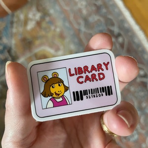 Public Library Enthusiast Sticker Bookish Stickers - Etsy