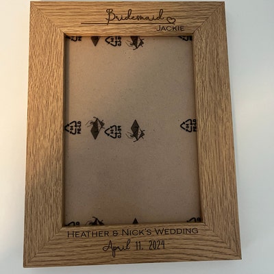 Personalised Custom Text Photo Frame Engraved Photo Frame - Etsy
