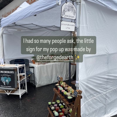 Personalized Sign for Hanging on Pop up Tents, Market Displays, Custom ...