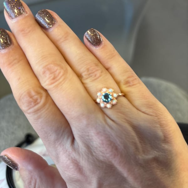 Rainbow Gemstone Eternity Band, Multi Gemstone Ring, 14k Gold Rainbow ...