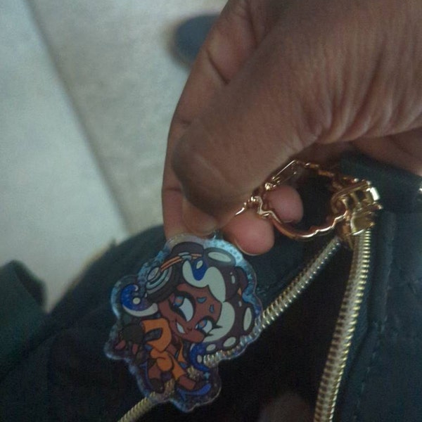 Pearl, Marina, Agent 8, & Acht - Acrylic Holographic Star Keychain ...