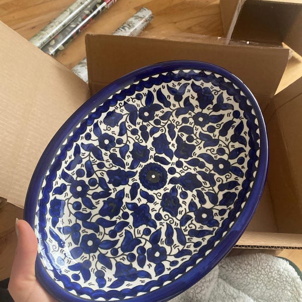 Palestine Kuffiyeh Pottery Coffee Cups Set of 6 Ceramic Handmade in ...