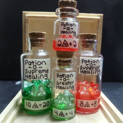 Healing Potion for RPG Variety Pack Dnd Gift Dnd Accessory Dungeon ...