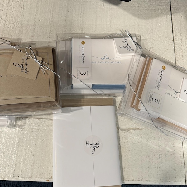 Personalized Note Card Set EXQUISITE SCRIPT MONOGRAM Women's Stationery ...