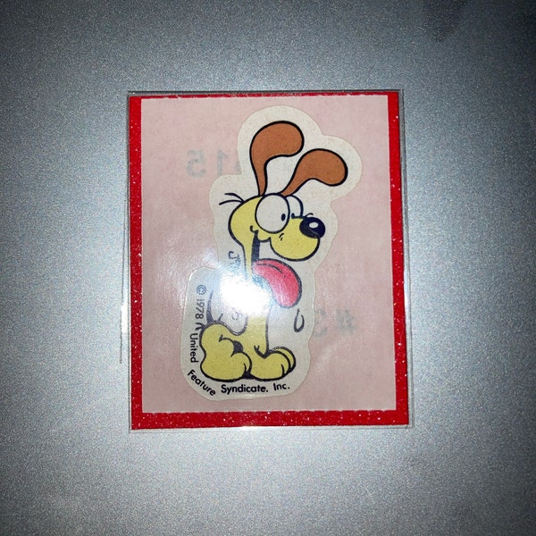 Vintage 1980s 1990s 2000s Garfield Single Stickers by Jim Davis, Round ...
