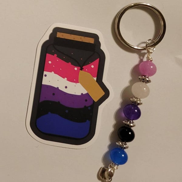 MLM Pride Flag Bar Necklace - Etsy