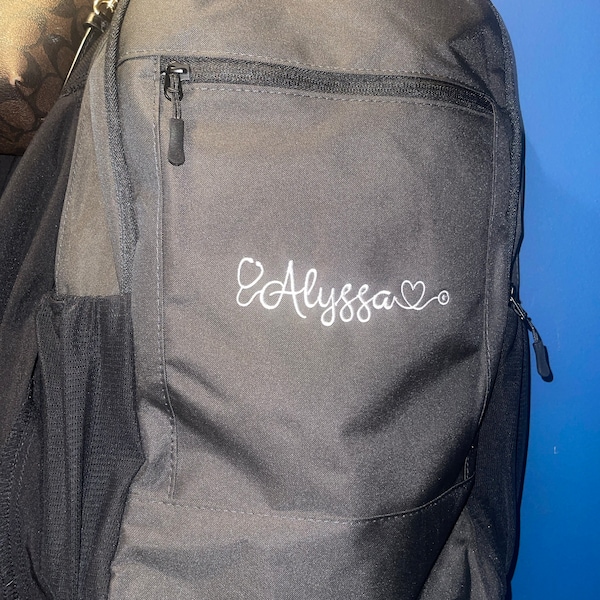 Personalized Nurse Backpack Custom Embroidered Respiratory Radiology ...