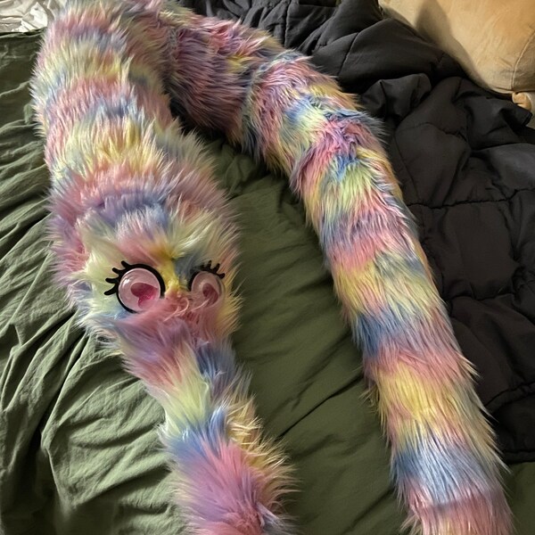 5ft/1.5m Worm on a String Plush - Etsy