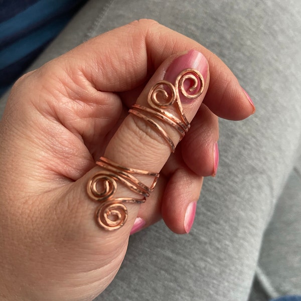 Arthritis Copper Ring Trigger Finger Ring Splint for Lateral Deviation ...