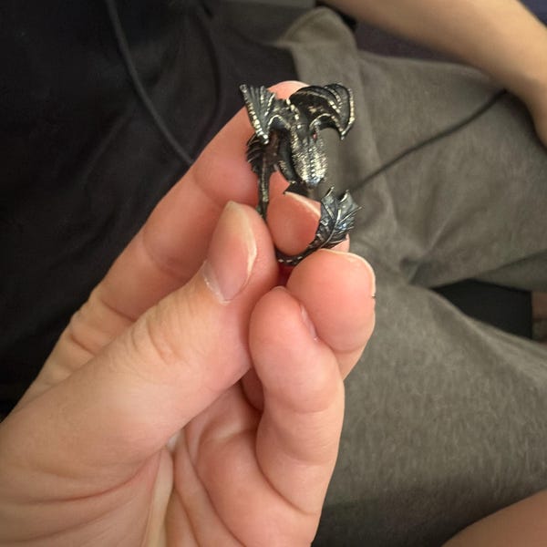 EXCLUSIVE How to Train Your Dragon 950 Silver Ring, Adjustable ...