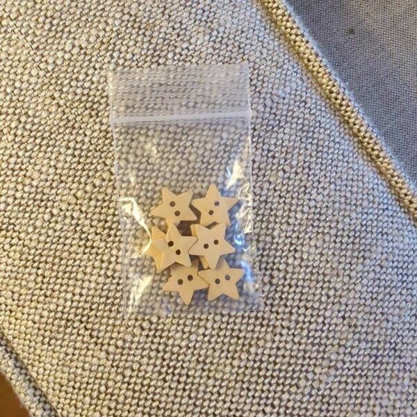 10 Count Small White Star Buttons, 13 Mm (B8) - Etsy