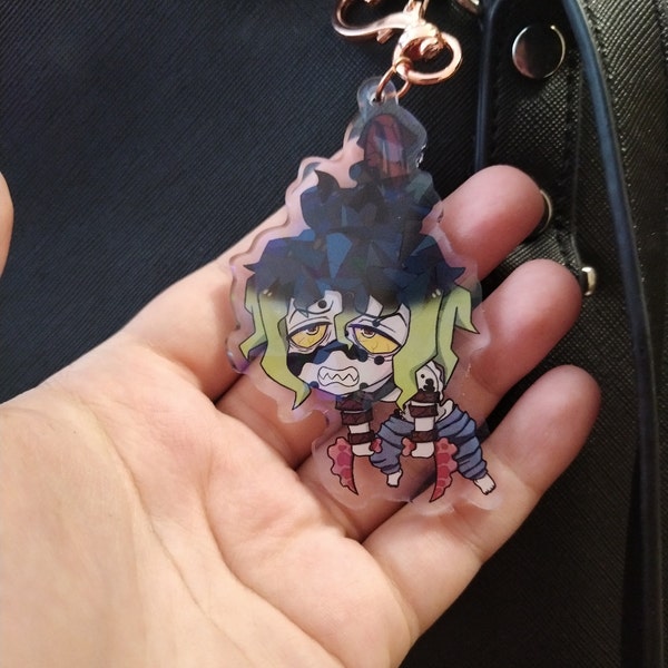 Gyutaro Acrylic Holographic Keychain - Etsy