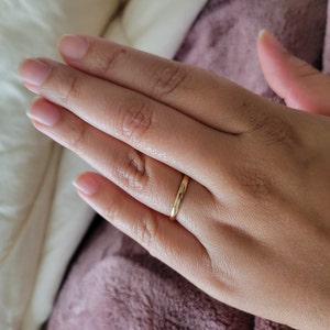 Gold Band, Thick Gold Band, Half Round Ring, Gold Ring, 14k Gold Filled ...