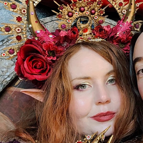 Aries Crown Zodiac Signs Celestial Headband Festival Fashion Gold Horns ...