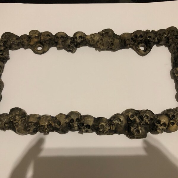 Creature Teeth Motorcycle License Plate Frame Anime Horror - Etsy