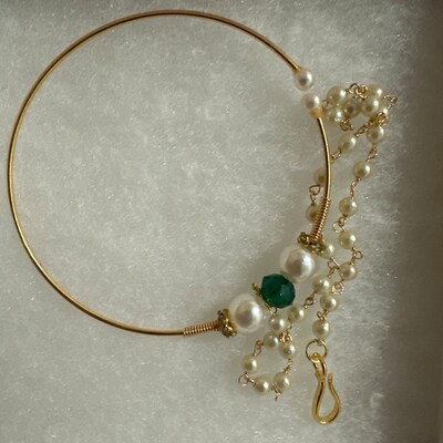 High Quality Kundan Bajuband and Pounchi Set/ Gold Bajuband/ Rajasthani ...