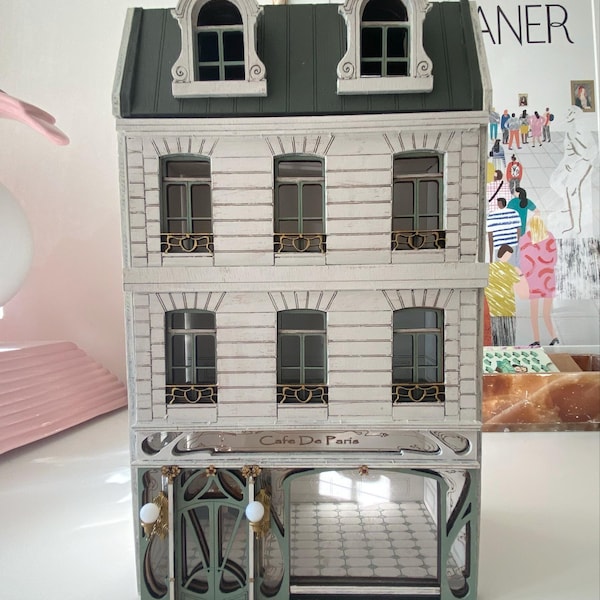 DOLLHOUSE , Miniature Kit Model "cafe De Paris" - Miniature Kit -1:48th ...