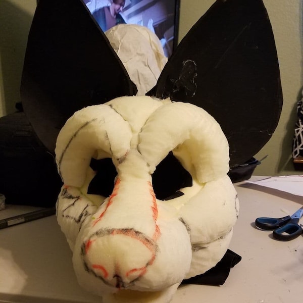 7 Fursuit Head EAR Pattern DIY PDF Digital Download Template for Mascot ...