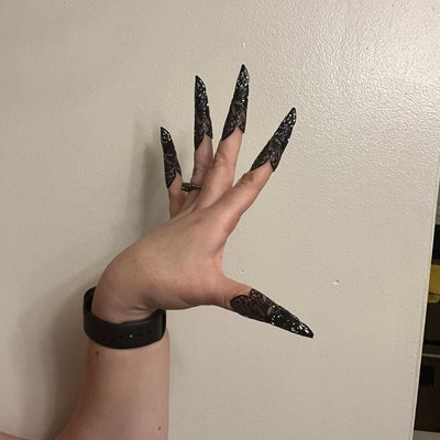 Double Ring Set X1 Full Finger Claw rake Claw Ring Vampire Jewelry ...