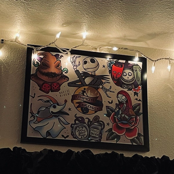 Nightmare Before Christmas Flash Sheet - Etsy