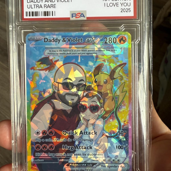 Custom Pokemon Card, Print Your Own Card, Holographic Custom Cards ...