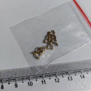 Brass Spring Clasps Gold Circle Shaped Ring Open Spring Clasp 18K Real ...