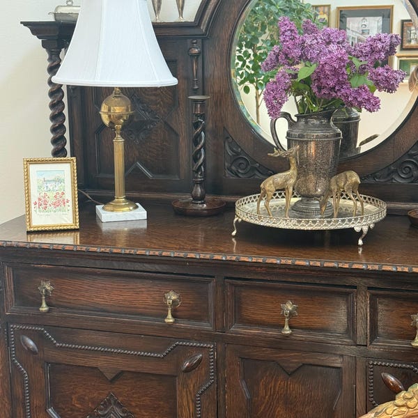 Palacek Decorative Faux Shell Set on Bamboo Wood Base, Vintage Nautilus ...