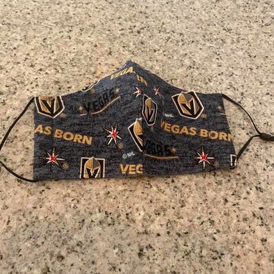 Vegas Golden Knights Face Mask Adjustable Ear Loops Two - Etsy