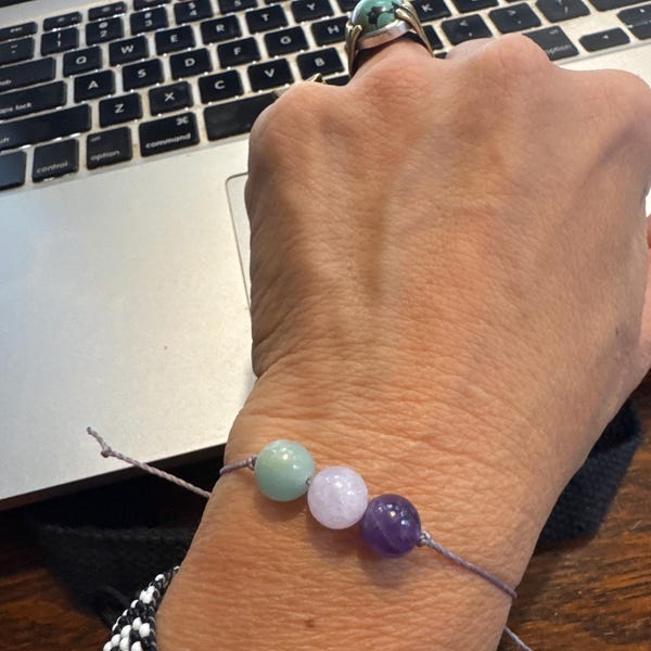 Anxiety Relief Support Bracelet - Crystal Bracelet for Anxiety ...