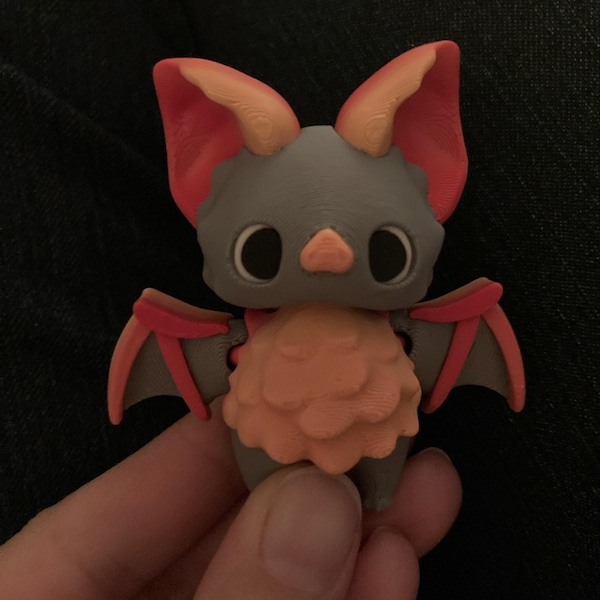 Halloween Pixie Bat | 3D Printed Articulating Flexi Fidget - Etsy