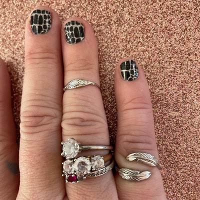 Sterling Silver Knuckle Ring Lip Design Above Knuckle Ring - Etsy