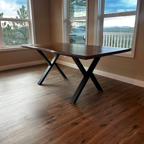 Durable Trapezoid Metal Table Legs / Stylish Finishes Perfect for Home ...