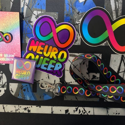 Neuroqueer Infinity Symbol Vinyl Sticker Neurodiversity - Etsy