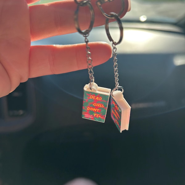 Custom Mini Book Keychain: Personalized Book Cover, Literary Gift - Etsy