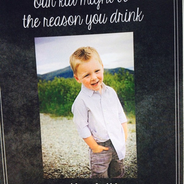 Funny Teacher Appreciation Gift / Custom Wine Bottle Label With Kids ...