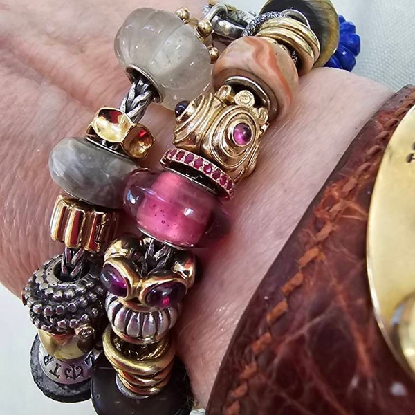 14k Gold Diamond Charm Enhancer, Yellow Gold Enhancer, Charm Enhancer ...