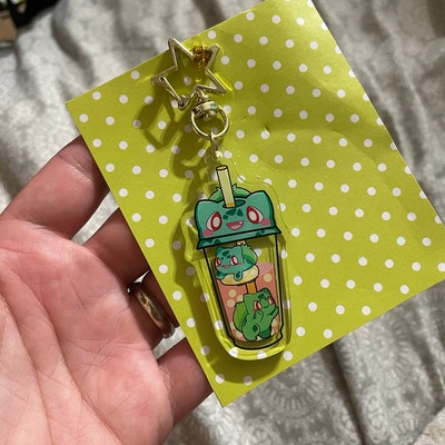 Bulbasaur Boba Keychain - Etsy