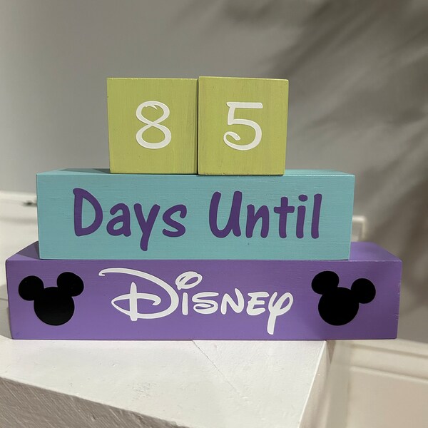 Disney Countdown Blocks - Etsy