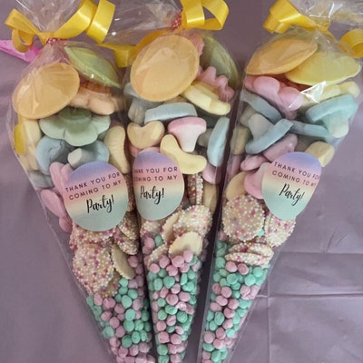 Large Pink and Red Party Sweet Cones - Etsy