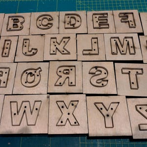 26 Letter Cutting Die Leather Letter Hanging Die Cutter Suitable for ...