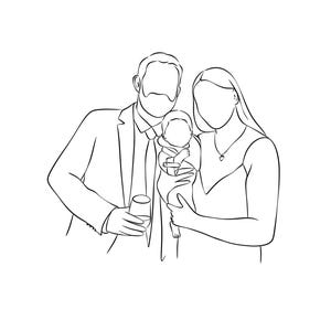 Twin Angel Baby Line Art Twins Angel Wings Line Drawing Memorial Baby ...