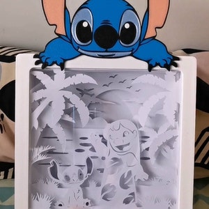 One Piece 4 Paper Cut Light Box Template Files, Shadow Box, 3D Papercut ...