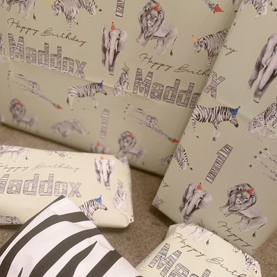 Personalised Rainbow Birthday Wrapping Paper Rainbow Wrap - Etsy