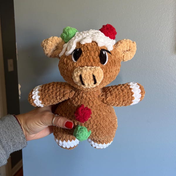 DIGITAL PATTERN: Gingerbread Cow Crochet Plushie - Etsy