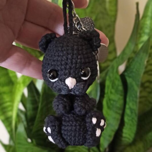 Crochet Cat Keychain Pattern, Amigurumi Kitten (PDF Pattern) - Etsy