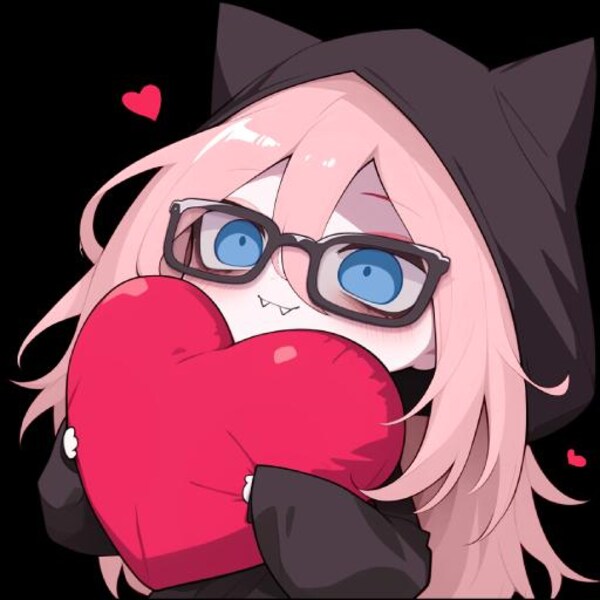 Blonde Droopy Eared Dog Girl Pngtuber Model: Anime Chibi Vtuber Asset ...
