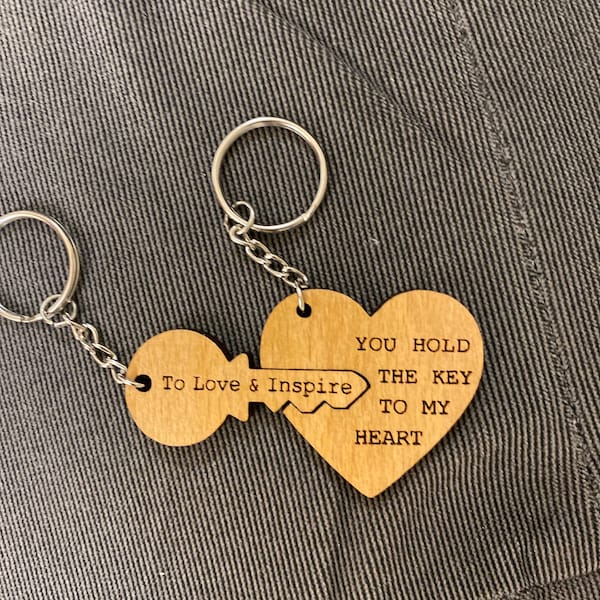 Valentines Day Gift for Him, Key to My Heart, Personalised Valentine ...